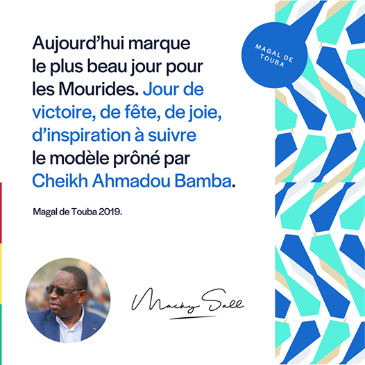 Le président de la république souhaite un bon « Magal 2019 » à tous les ...