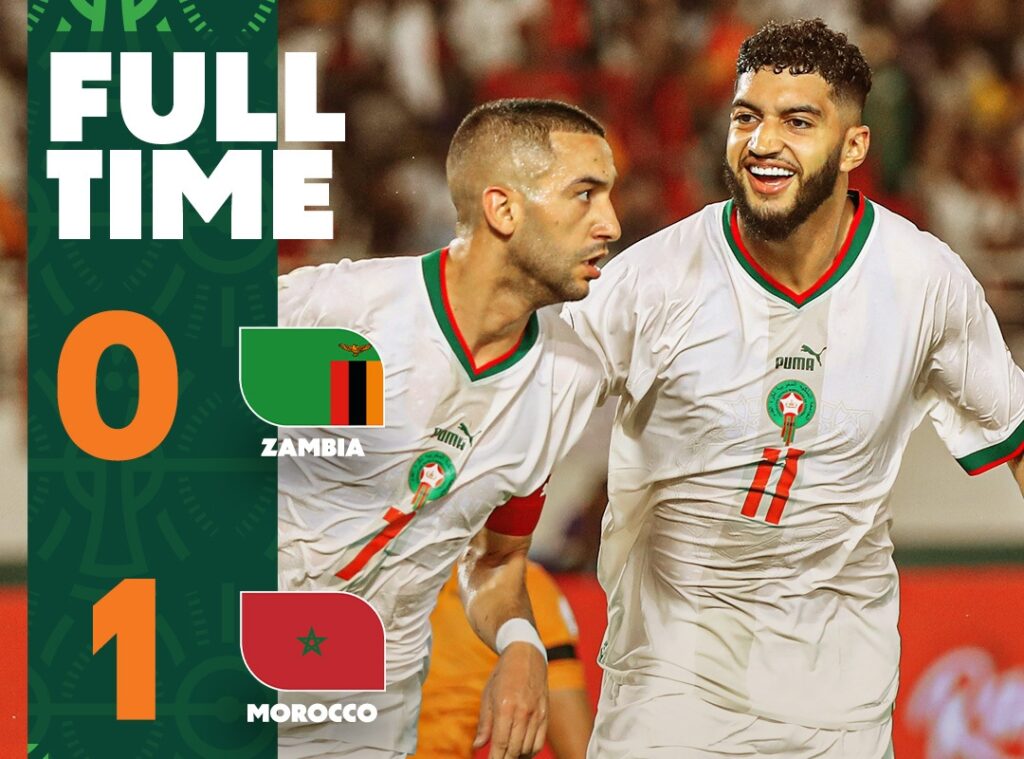 CAN 2023 : Le Maroc bat la Zambie et relance la Côte d'Ivoire - Xibaaru