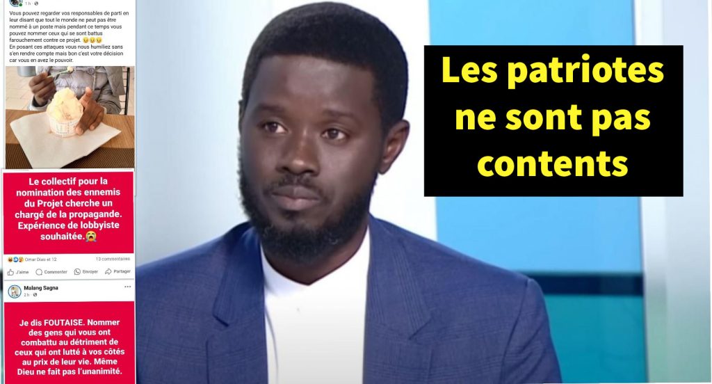 Les frustrés du Pastef tapent sur Diomaye…une nomination polémique - Xibaaru